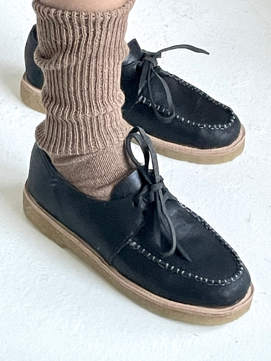 LOWTOP MOC + TREE SAP SOLE / BLACK – TAKA STUDIO