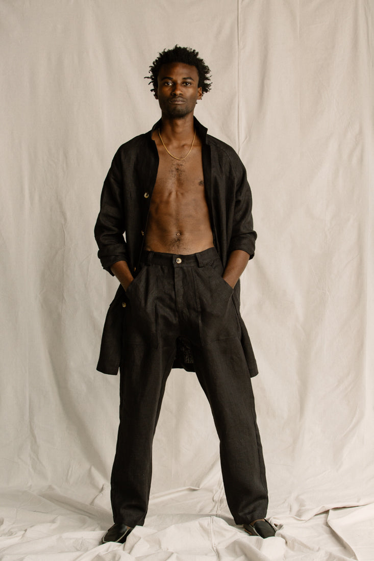 THE LINEN WORKPANT / UNDYED – TAKA STUDIO