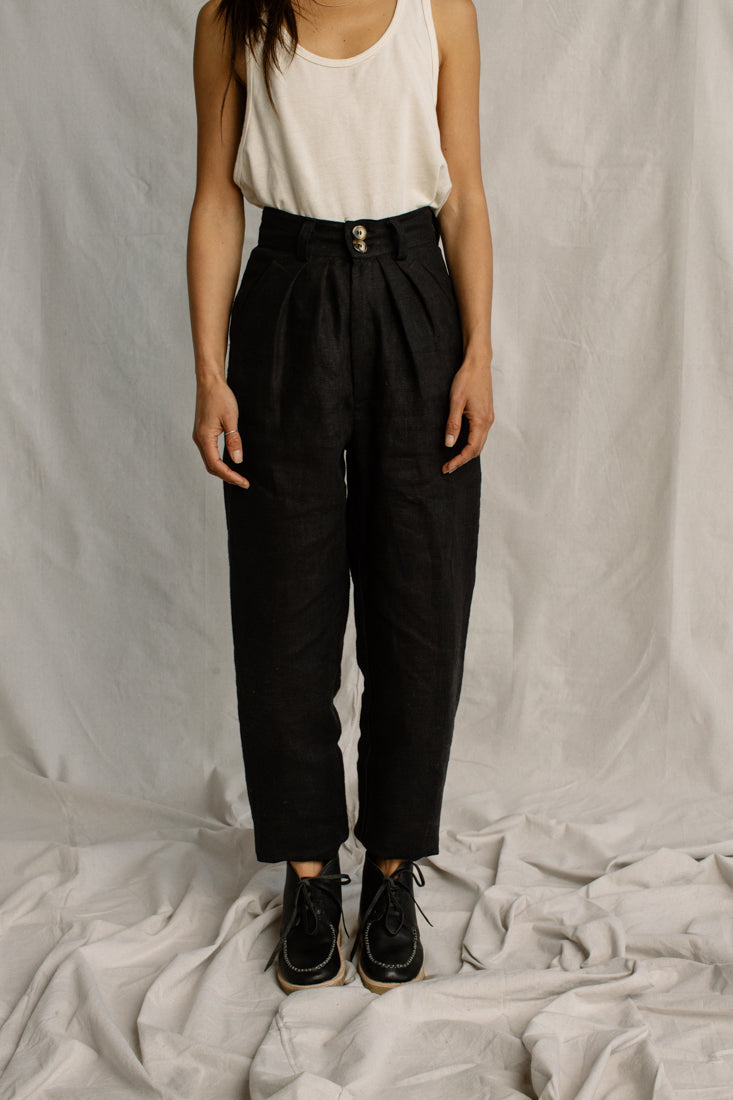 WRITING PANT / BLACK – TAKA STUDIO